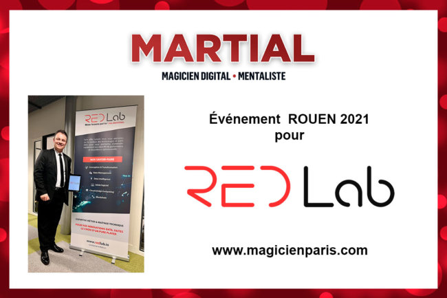 Magicien mentaliste à Rouen pour RedLab-magie digitale